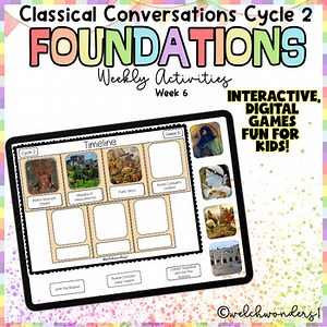 Classical Conversations Cycle 2 Boom Learning Digital Game Week 6
