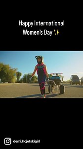 I am woman, and I am damn proud to be. ❤️ No matter what the definition of female keeps changing to or what acronyms keep being added to it. - We are strong, smart, loving, fierce, and beautiful as is. - Happy International Women’s day to all the women out there! 💃🏼💪🏼 ——— #internationalwomensday #womenathletes #HCJgirl #nolimits #Highspeedind #HSIbuilt #Shreddy #shreddylyfe Video by Shreddy X @baker4a 🙌🏼 | Demi Morgan - HCJetskiGirl