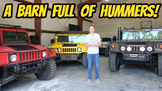 I found a hidden barn of rare Hummers! 🚙