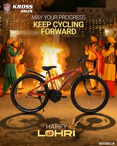 Harvest the joy. Ride the progress. 🚴‍♂️ May every rotation move you forward. Happy Lohri from Kross Bikes!🌾 #KrossBikes #StopNowhere #HappyLohri #FromHarvestToHustle #RideForward #FestiveVibes | KROSS BIKES