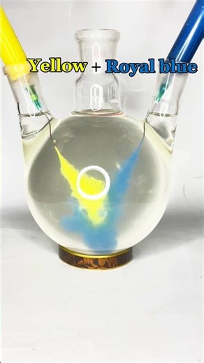 Yellow + Royal Blue Magic Mix #expiment #colors #colormix