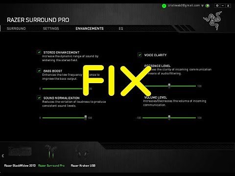 Razer Surround no sound issue / Razer Kraken USB not showing in Razer Synapse Fix