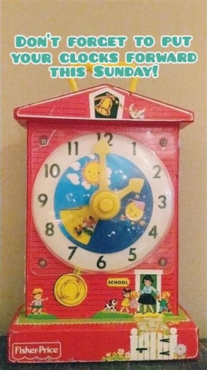 Put your clocks forward! PSA! 📢 #daylightsavingtime #springforward #dst #nostalgia #shorts