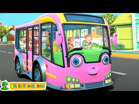 Wheels On The Bus, Riding the Fun Bus + More Animated Videos for Kids