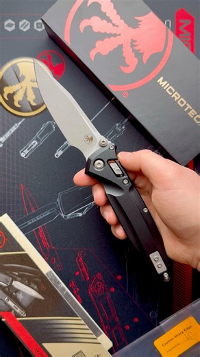 Microtech Socom Delta Ram-Lok Black Aluminum Apocalyptic M390MK