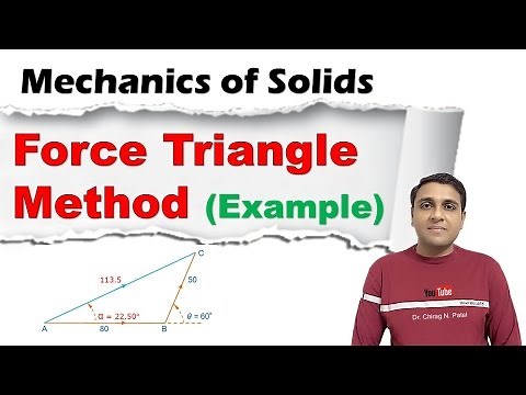 Force Triangle Method Example - Mechanics of Solids