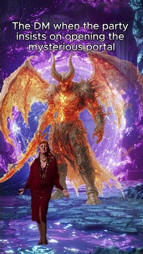 🌀 "Let's Open the Portal!" — The Portal:💀 #memes #tabletopduo #dndmemes