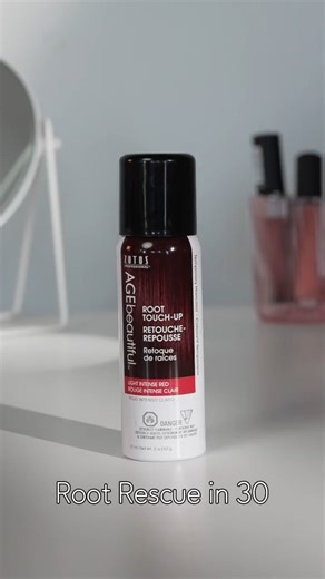 2.1K views | Your fast fix for flawless roots 勇 #AGEbeautiful Root Touch-Up Spray blends regrowth in seconds for color that looks effortless. PRO TIP: Use a spooly to easily blend product into roots! #AGEbeautiful #RootTouchUpSpray #RootCoverageSpray #HairRootsFix | AGEbeautiful | Facebook