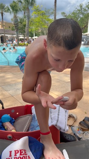 Lanette Strong | T1D mom | Summer break doesn’t mean diabetes break. 2+ hours in the pool, knew he would be going down. #diabetes #t1diabetes #t1dmom | Instagram