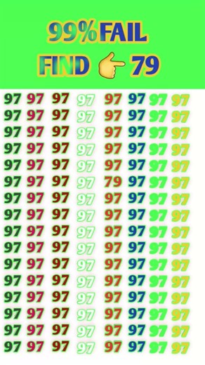 find the number 79 #puzzle #findwould2 #geniusmindset #numberpuzzle #viral #numbergame #shorts