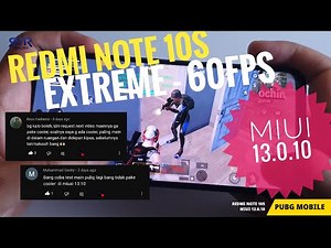 Redmi Note 10S PUBG Mobile Test Update 13.0.10 Smooth Extreme 60fps 2023