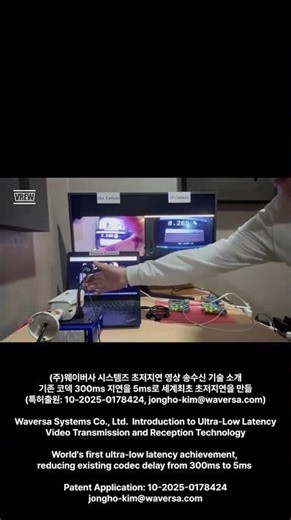 초저지연 영상 송수신 기술 소개 Ultra Low Latency Video Transmit and Receive Technology 둘다 네트워크 카메라 입니당.