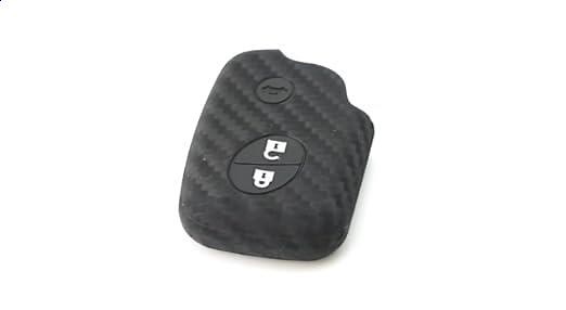 Carbon Fiber Pattern Soft Silicone Key Fob Cover For Lexus