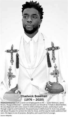 Chadwick Boseman (1976 - 2020) #blackhistory