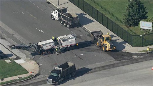 Packer Ave. road repaving project underway in South Philadelphia