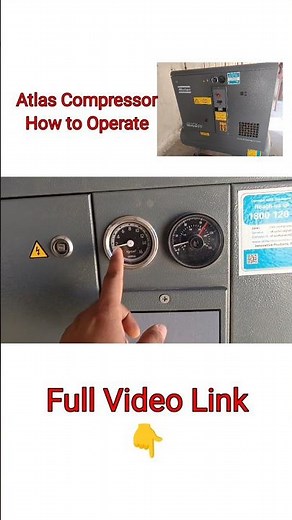 atlas copco air compressor operation | altas compressor machine #shortsfeed #shorts