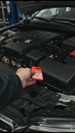 Oil Service Tag – Reminder for Your Next Oil Change from 3D printer