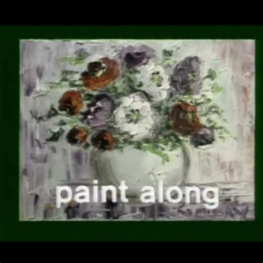 martin green on Instagram: "The Kominsky Experience 'Paint Along with Nancy' comprised of 52 half-hour programmes made by HTV West from 1974 to 1978. Nancy Kominsky, the Bob Ross of British afternoon TV, taught us how to prep a canvas, plan a layout then mix colours in the manner of an easy-to-follow recipe: "For the background, mix a teaspoonful of orange, half a teaspoon of vermilion and a quarter of purple". Nancy would boldly slash the colour on with a palette knife to create a painting view