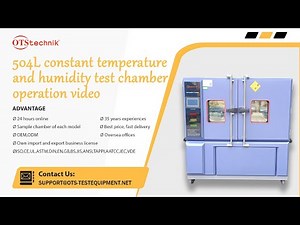 504L Environmental Test Chambers/Humidity Chamber | Climatic Chamber operation video