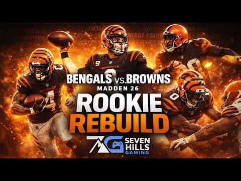 🚨 14-ROOKIE STARTERS!! Bengals Rebuild vs Browns (Part 2) | Madden 26 Franchise Finish