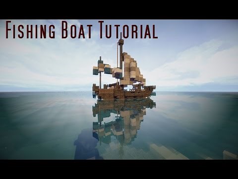 Minecraft Tutorial: Small Fishing Boat