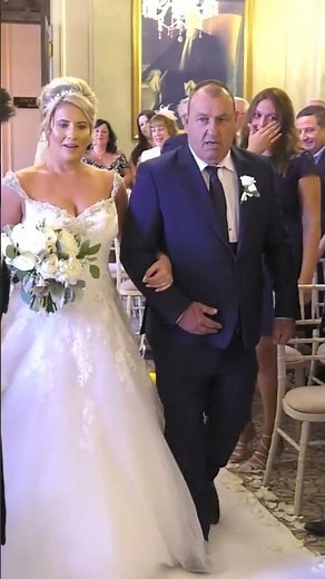 Bride Walks Down The Aisle