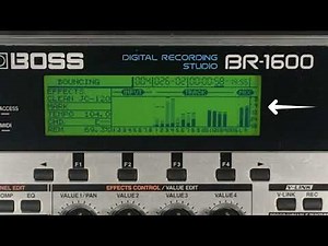 Boss BR 1600 How to Bounce Tracks