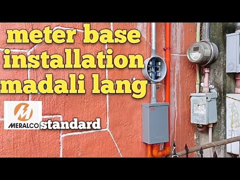 Meter base installation/paano maglagay Ng meter base