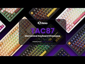 Unboxing & First Look: Akko TAC87 Mechanical Keyboard | Live from Akko EU!