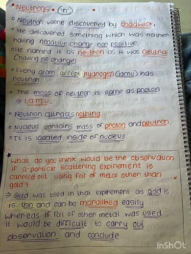 Class 9th Structure of Atom ( Chemistry)