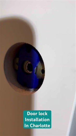 Door lock installation in Charlotte/ Emtek locks #charlotte #clt #doorlock #maxhandypro #cltnc #fyp