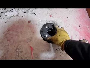 Shower pan drain installation