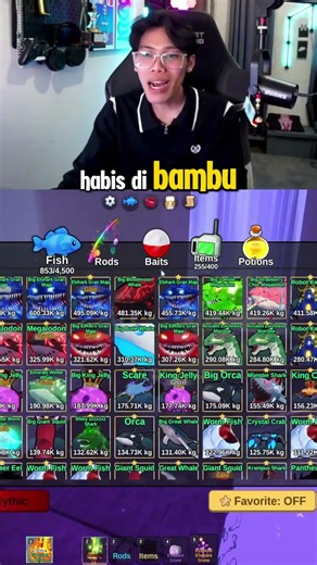 Enchant Rod Pake Omongan Viewer Lebih Manjur✅ #shorts #fishit #roblox