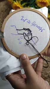 Handkerchief embroidery tutorial 🫶 | Riva's dream