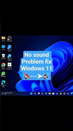 laptop sound not working windows 11