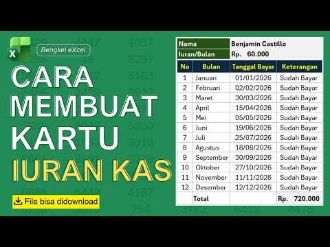 How to Create a Monthly Payment Card | Excel Workshop Tutorial