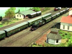 German WWII HO Model Train Layout Deutsche Reichsbahn Modellanlage