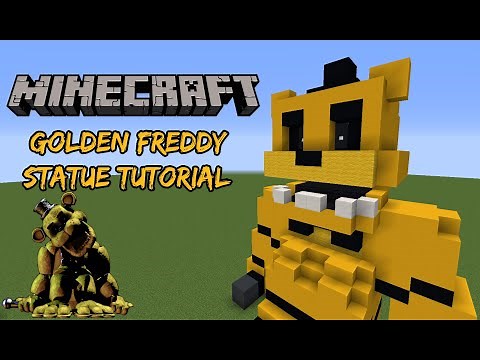 Minecraft Tutorial RE-DO: Golden Freddy Statue (Five Nights at Freddy's)