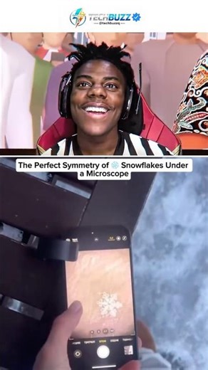 The Perfect Symmetry of ❄️ Snowflakes Under a Microscope 😱😱