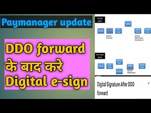 Paymanager new process-Digital Signature after DDO forward