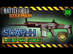 SCAR-H Review (Gameplay) Best Gun Setup | Battlefield Hardline Weapon Guide (BFH)