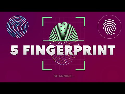 5 Fingerprint Scan Animation made in after effects