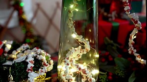 2 Pcs 9 ft Lighting Artificial Popcorn Garland Strand Realistic Vintage Popcorn Old Retro Christmas Tree String for Christmas Holiday Season Vintage Decoration