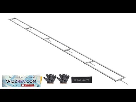VEVOR 15 ft Rail Mill Guide System 6 Crossbar Adjustable Aluminum Saw
