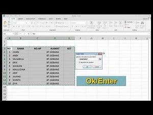 Fast and Easy! How to create automatic table in Excel ✔