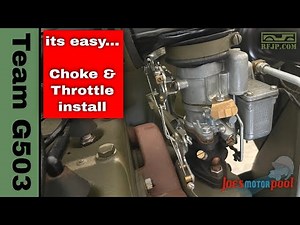 Team G503 Throttle And Choke Cable Installation Willys MB / Ford GPW 🔧☑️