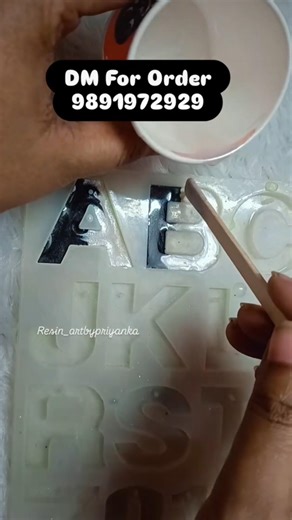 B Letter Resin Keychain Making ✨ | Handmade Custom Keychain | Resin Art Tutorial