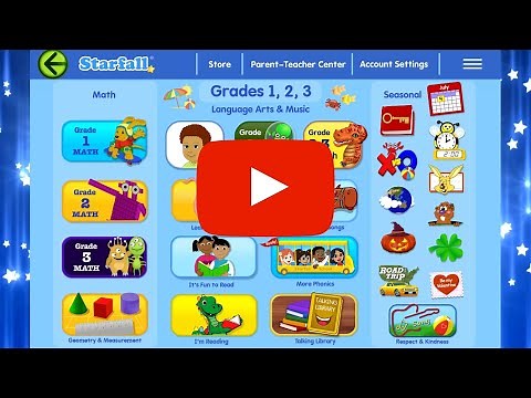 Starfall First Grade Math Fun! Grade 1 lesson 1