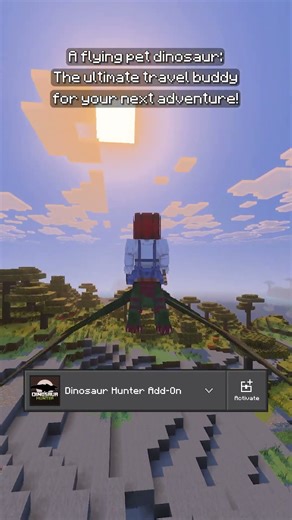 A flying pet #dinosaur: The ultimate travel buddy for your next adventure! #minecraft #jurassic