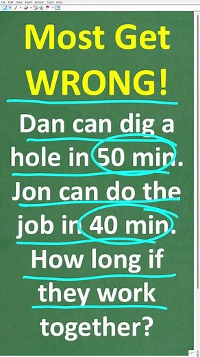 Simple MATH problem – MOST get WRONG!